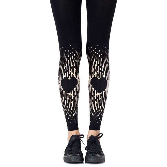 Zohara | Intimates & Sleepwear | Zohara Geometric Leggings Blackgold ...
